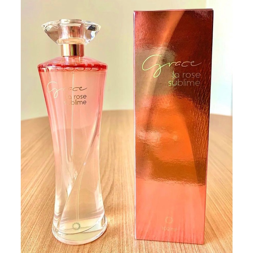 Perfume Feminino Grace La Rose Sublime Hinode 100ml | Shopee Brasil