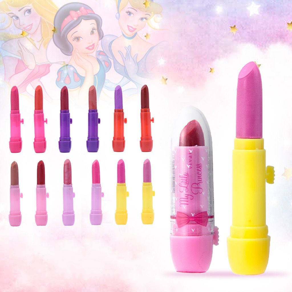 Mini Batom Bastão Infantil Princesa My Little Princess Vivai | Shopee ...
