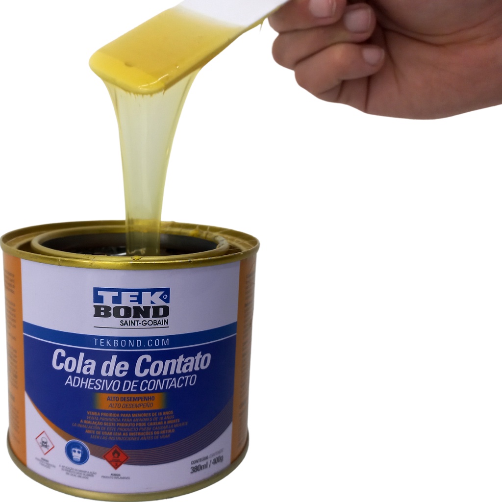 Adesivo Cola De Contato Sapateiro Marceneiro 400g Tekbond | Shopee Brasil