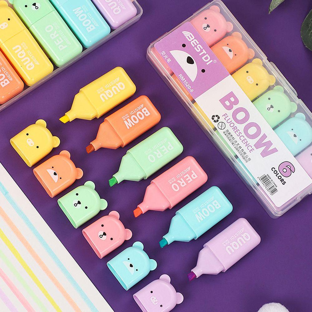 Marcador de Texto Candy Colors Bear Animals Boow | Shopee Brasil