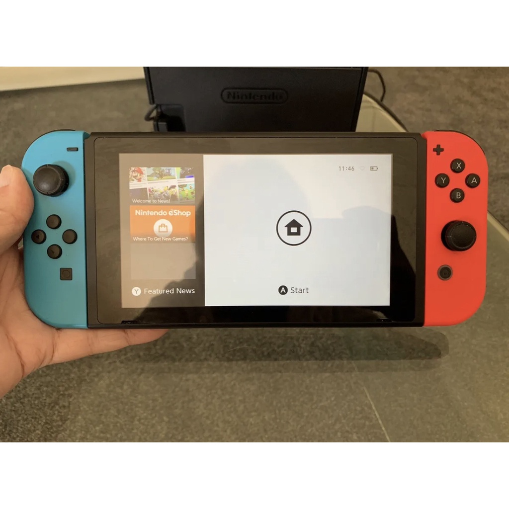 Nintendo Switch Portable Gaming Console - Neon Blue/Neon Red | Shopee ...