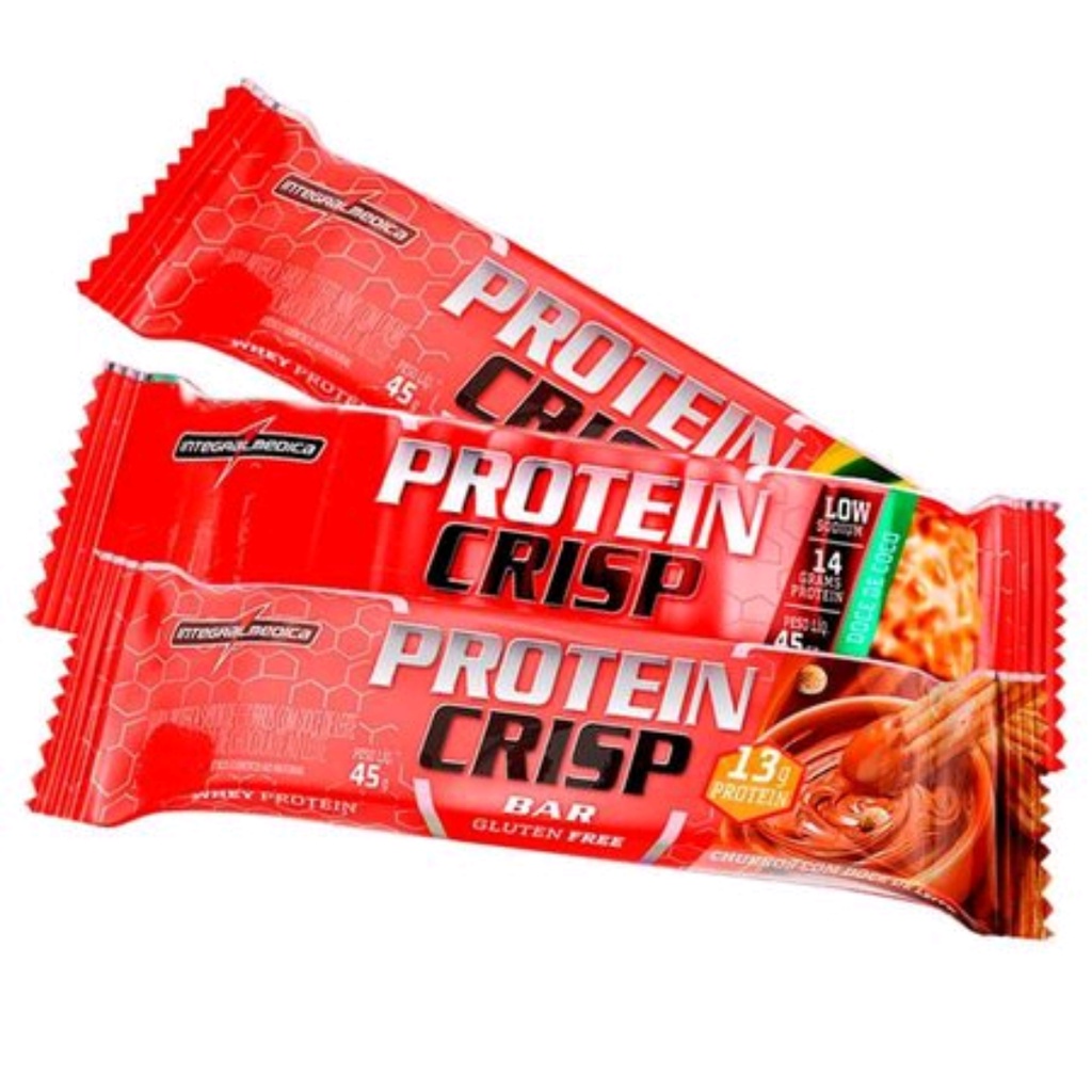 Crisp Bar Protein (45g) - Sabores - Integralmedica - Barra de Proteina ...