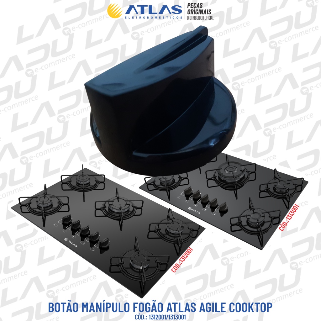 Botão Manípulo Fogão Atlas Agile Cooktop 100% Original | Shopee Brasil
