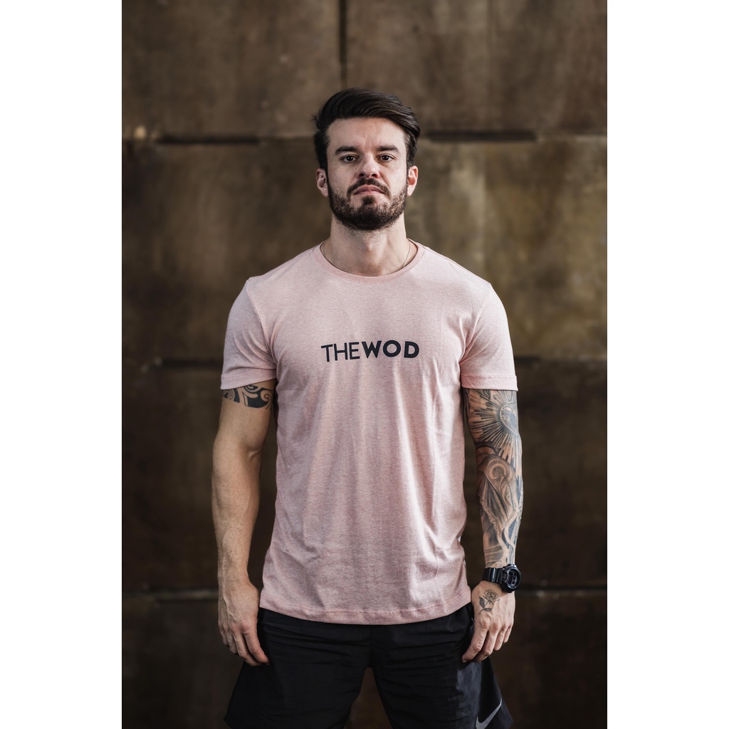 Camiseta Ultra Fine The Wod - Rosa | Shopee Brasil
