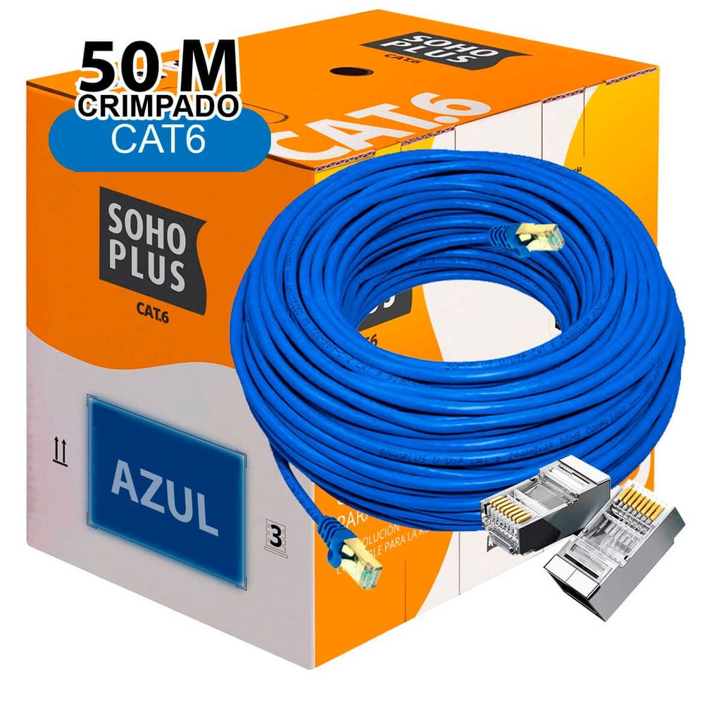 Cabo De Rede Cat6 50m Furukawa Sohoplus 100% Cobre 50 Metros | Shopee ...