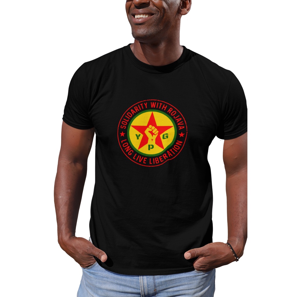 Camiseta Solidarity With Rojava, Long Live Liberation (ypg) | Shopee Brasil