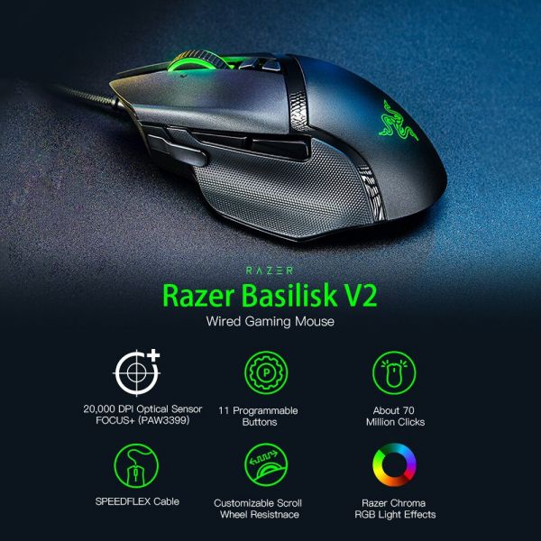 Mouse Gamer Razer Basilisk V2 | Shopee Brasil