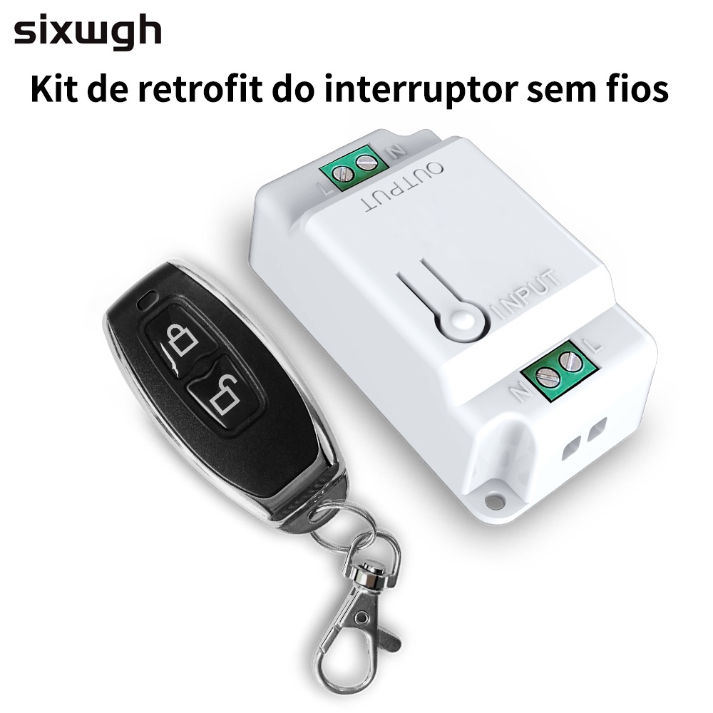 Interruptor Interruptor sem fios Interruptor Controle Remoto Kit de ...
