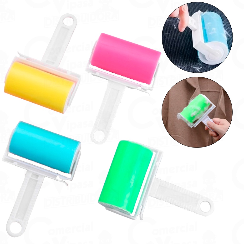 Rolo Adesivo Tira Pelos Para Roupa e Estofados 10x17cm Multiuso ...