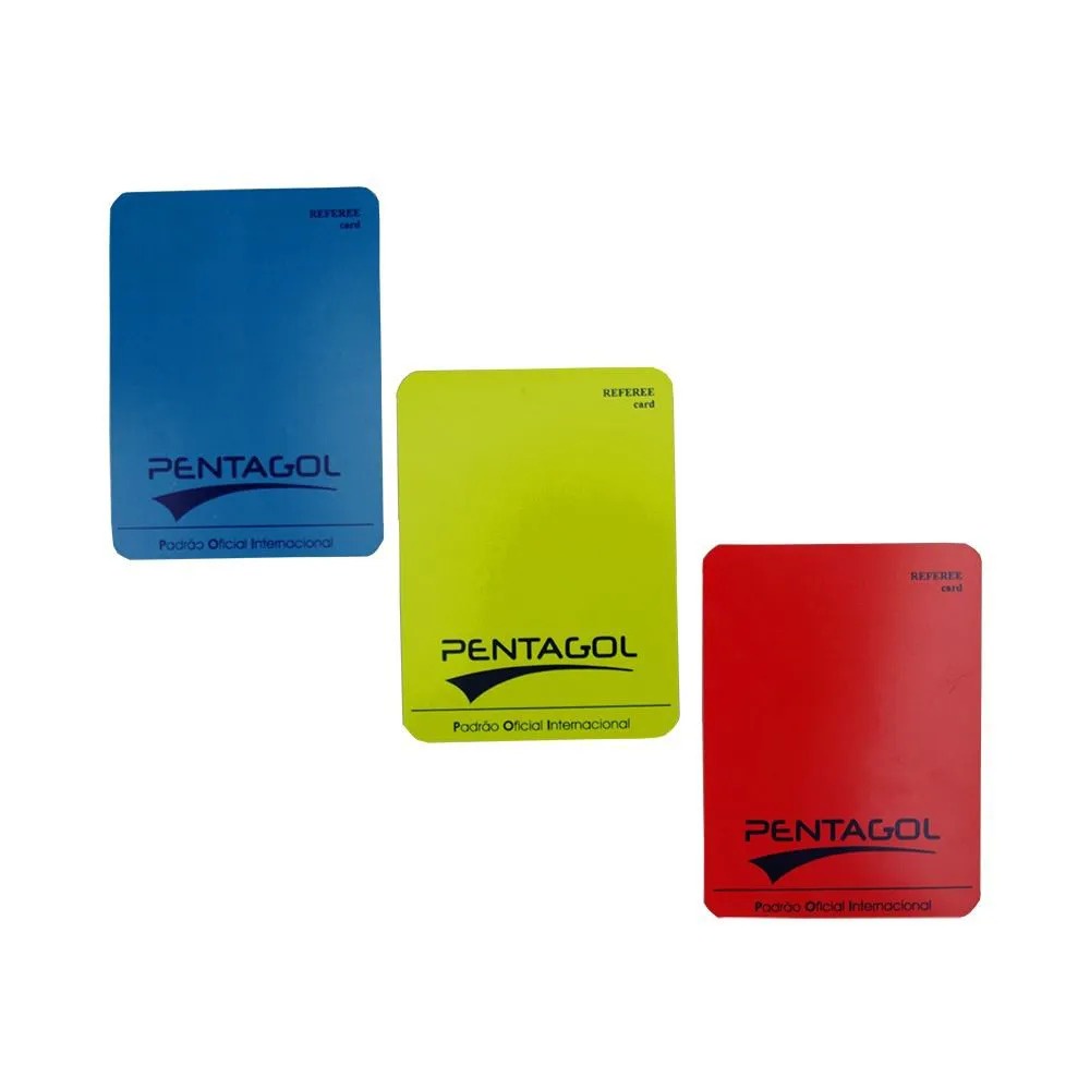 Cartão de Arbitro de Futebol de Futsal - Pentagol | Shopee Brasil