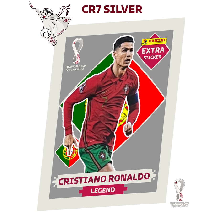 Figurinha Cristiano Ronaldo Silver Legend Copa 2022 Simil | Shopee Brasil
