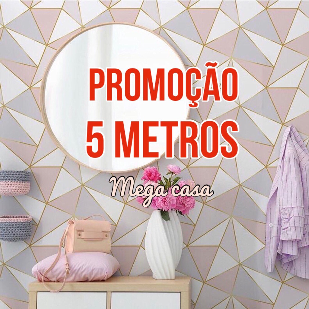 Papel De Parede 3d 5 Metros X 45cm Zara Autocolante Auto Adesivo
