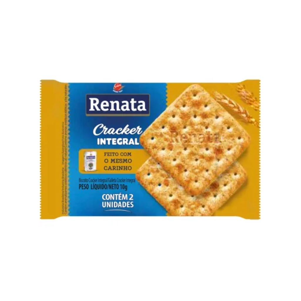 Biscoito Cracker Integral Renata Sachê 10g Caixa Co 180 Unidades | Shopee Brasil
