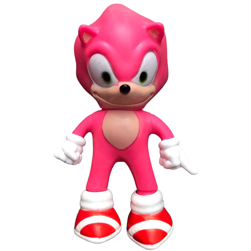 SONIC Rosa Articulado com 14cm | Shopee Brasil