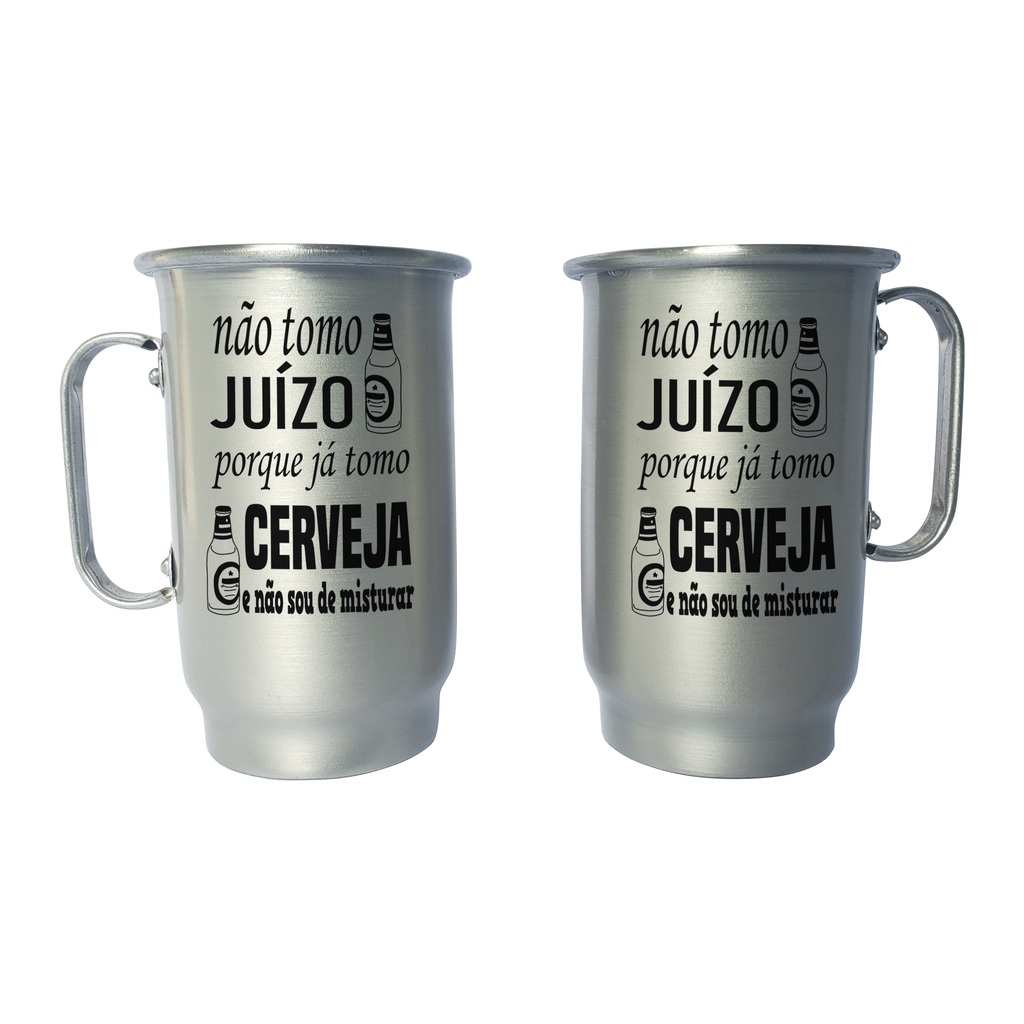 Caneca de Aluminio Cerveja e Chopp Personalizada Frases Divertidas Varios modelos | Shopee Brasil