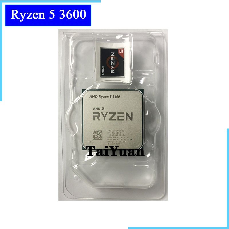 AMD Ryzen 5 3600 R5 3600 3,6 GHz Seis Cores Doze Fios 7NM 65W L3 = 32M ...