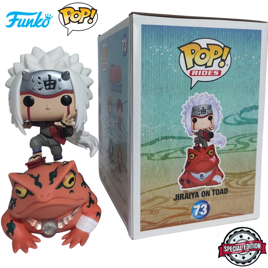 Funko Pop Jiraya On Toad 73 - Pop! Rides Naruto Shippuden Special ...