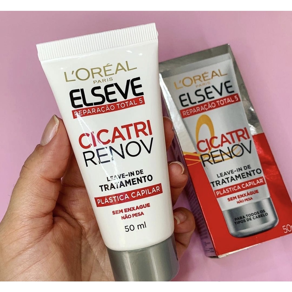 Leave-in Elseve tratamento Reparação total 5 50ml Protetor térmico 10x ...