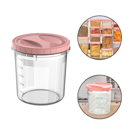 Pote de Plástico Com Tampa de Rosca 6 Litros Organizador de Alimentos ...