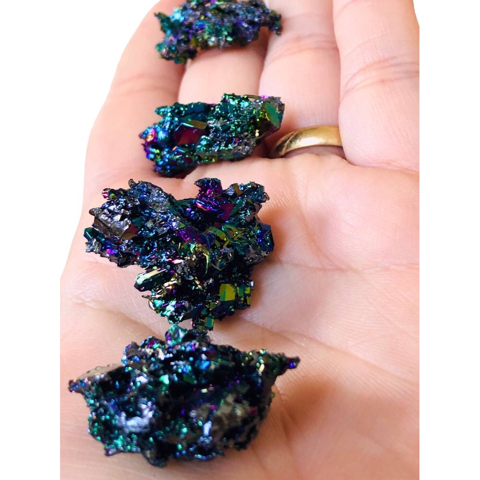 Mini Silício Arco-Irís Pedra Bruta | Shopee Brasil