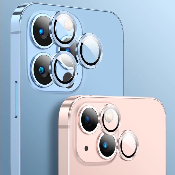 Kit de Película Protetora De Lente De Câmera com Aro de Metal Colorida ...