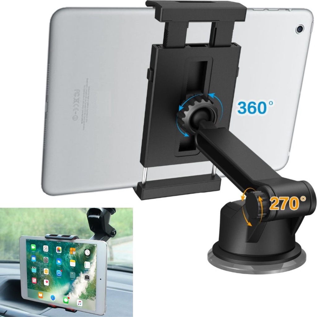 Suporte Articulado para Tablet Ipad Celular Gps Carro Veicular Ventosa ...