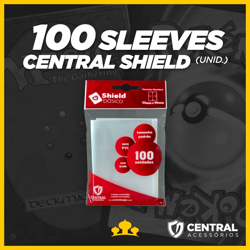 Sleeve / Shield Protector para cards de Magic the gathering e Pokemon ...