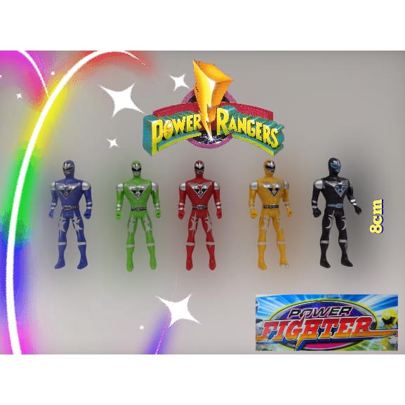 5 Bonecos Power Rangers Super Heróis Power Fighter | Shopee Brasil