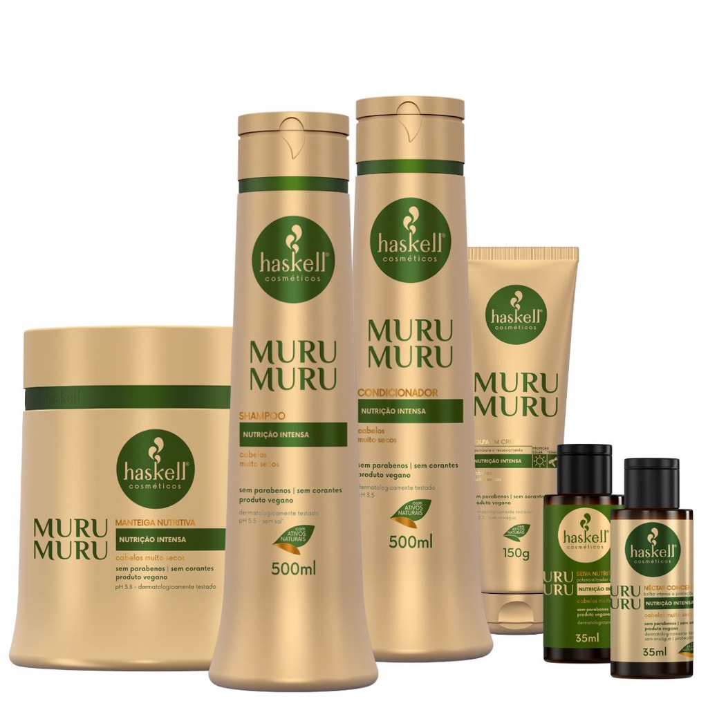 Kit Haskell Murumuru Completo c/ 6 Produtos (M) | Shopee Brasil