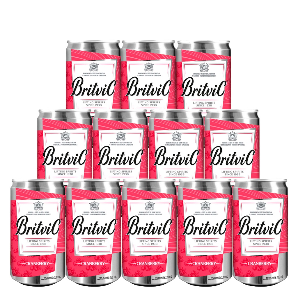 Refresco de Cranberry Britvic 220ml 12 Unidades | Shopee Brasil