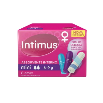 Absorvente interno intimus mini com 8 unidades | Shopee Brasil