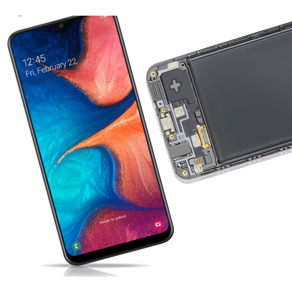 Tela Frontal Display LCD Touch Galaxy A20 A205 Com aro OLED | Shopee Brasil