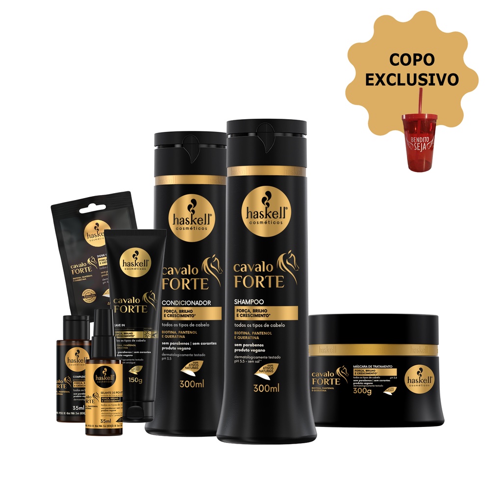 Kit Haskell Cavalo Forte 300ml | Shopee Brasil
