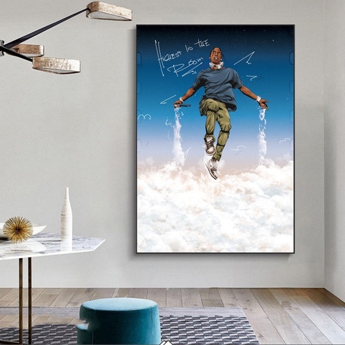 Quadro Decorativo Travis Scott 70x50 | Shopee Brasil