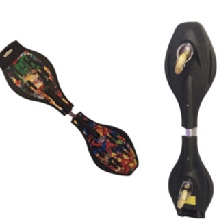 Skate Duas 2 Rodas Waveboard Longboard Surf de Rua Rocking Personagem ...