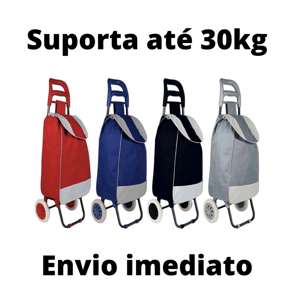 Carrinho De Feira Dobrável Multiuso Suporta Até 30 Kg | Shopee Brasil