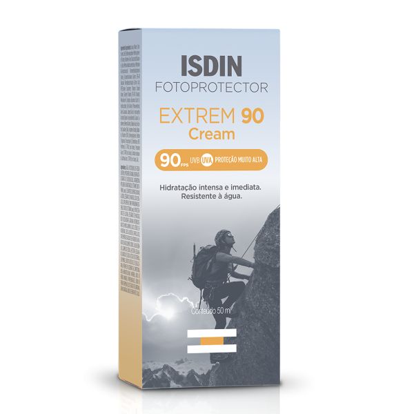 ISDIN Extrem Cream FPS 90 - Protetor Solar Facial 50ml | Shopee Brasil