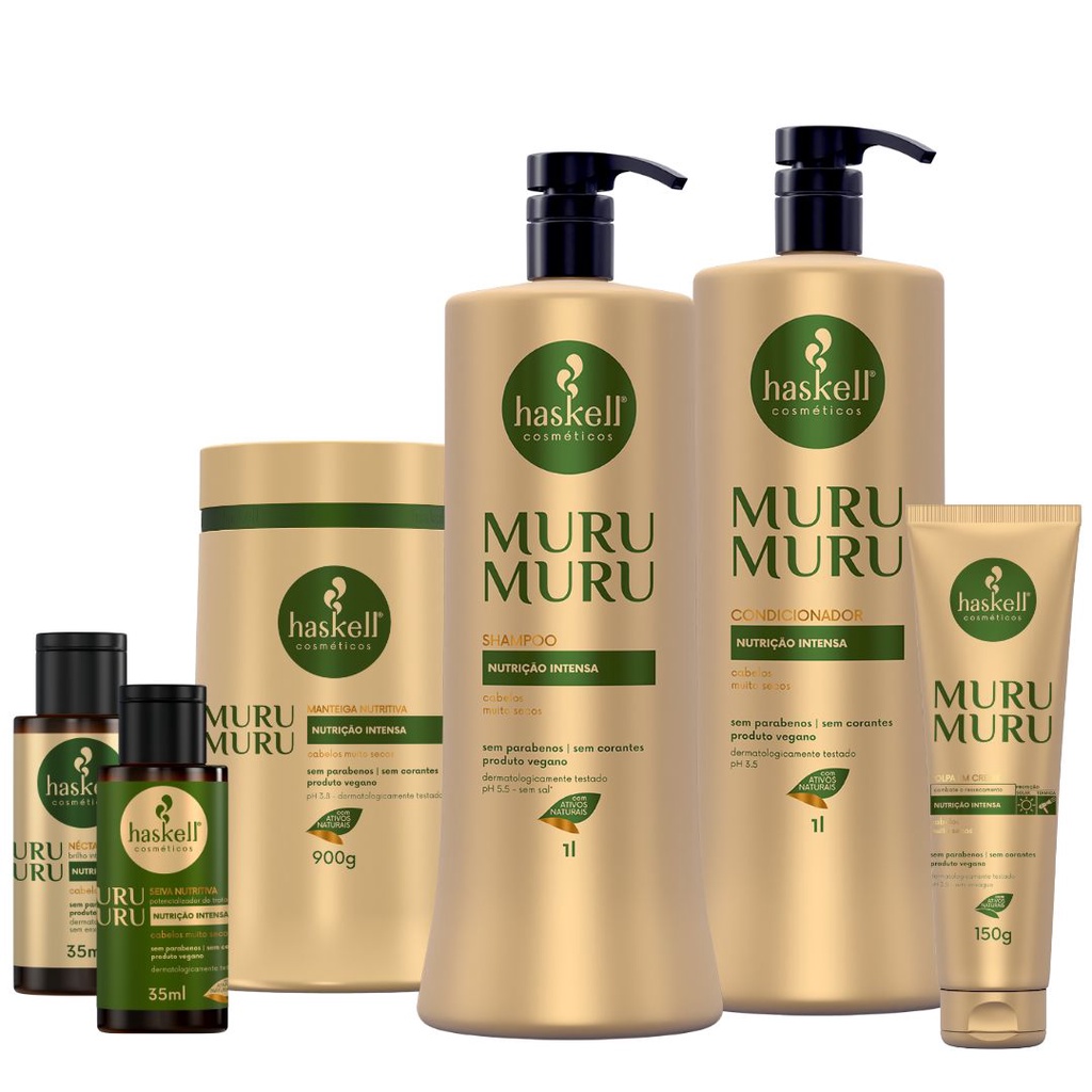Kit Haskell Murumuru Completo c/ 6 Produtos (G) | Shopee Brasil