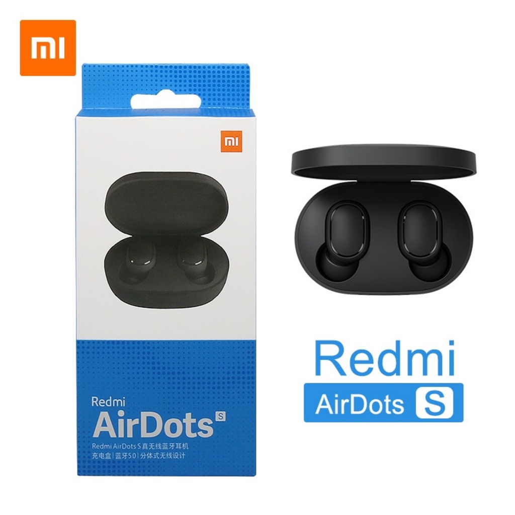 Fone de Ouvido Xiaomi Redmi Airdots S Mi Airdots Fone Sem Fio TWS Bluetooth | Shopee Brasil
