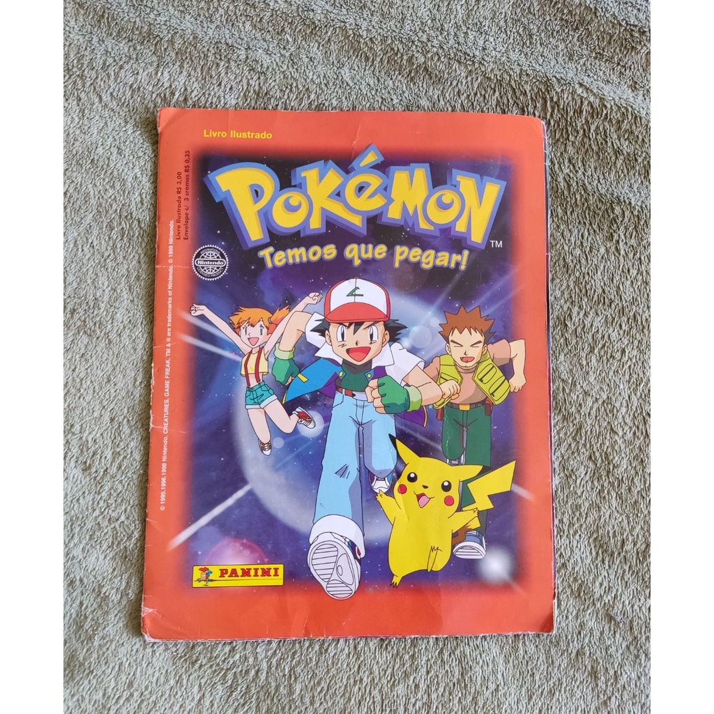 álbum pokemon panini 1999 incompleto - Escorrega o Preço