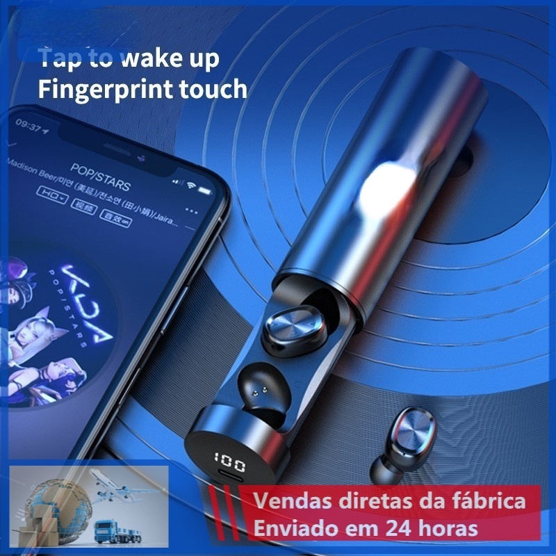 ASAZQ Mini Fones De Ouvido Esportivos Sem Fio Bluetooth À Prova D'água ...