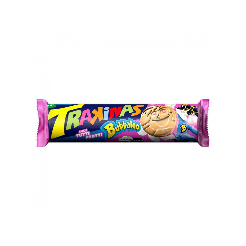 Biscoito Bolacha Trakinas Bubbaloo Tutti Frutti 126g | Shopee Brasil