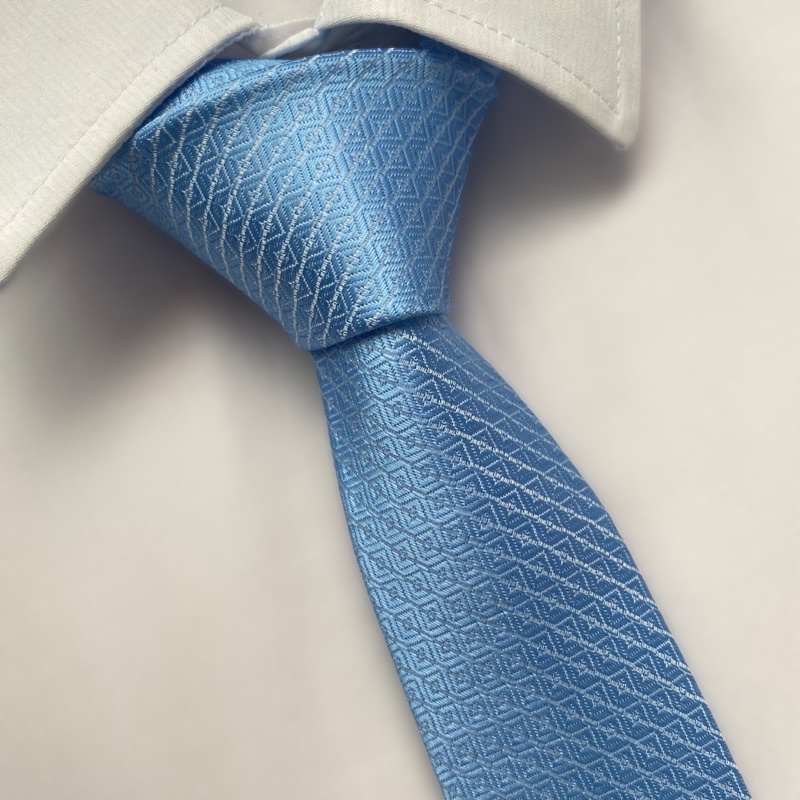 Gravata Azul Serenity Slim 5,5 Cm - Desconto no Preço