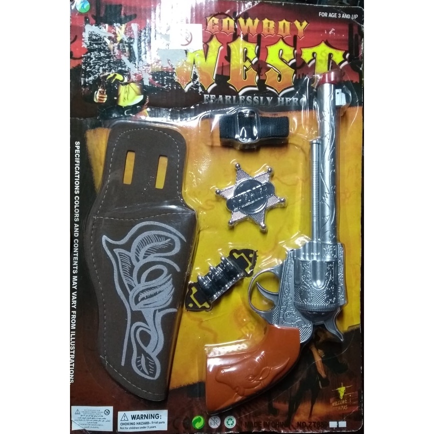 Revolver de brinquedo kit cosplay de cowboy para fantasia | Shopee Brasil