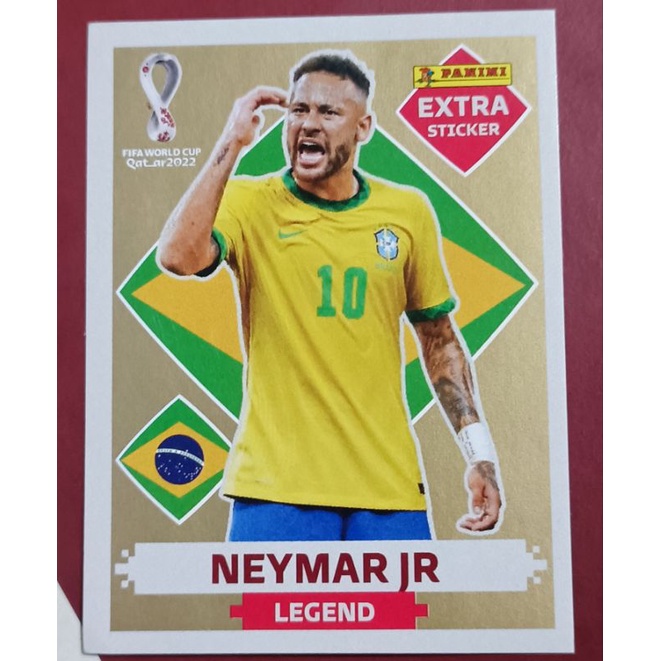 Figurinha do álbum da Copa do Mundo do Qatar 2022, NEYMAR JR EXTRA ...