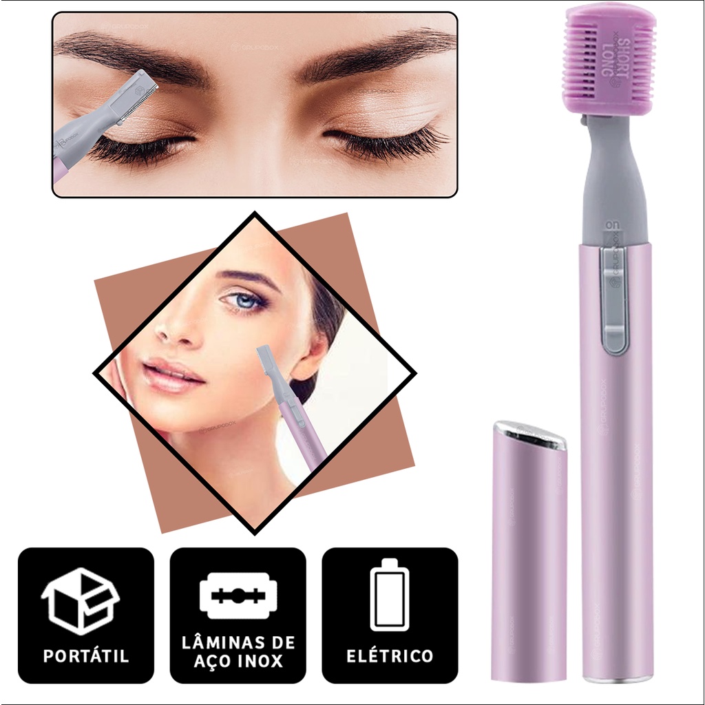 Mini Depilador Aparador Eletrico Sobrancelha Buco Caneta | Shopee Brasil