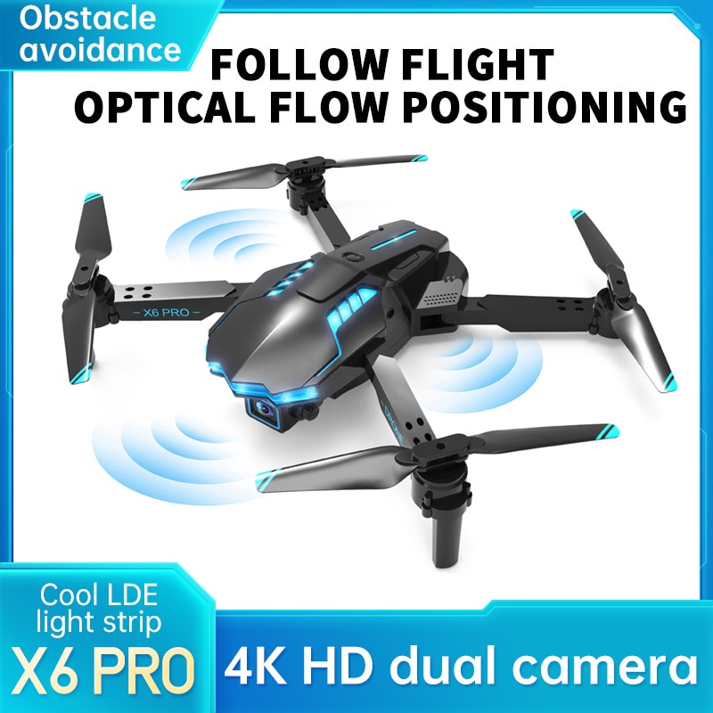 original 2022 Novo X6 pro Drone 4K Câmera HD Profissional 2.4G WIFI Fpv ...