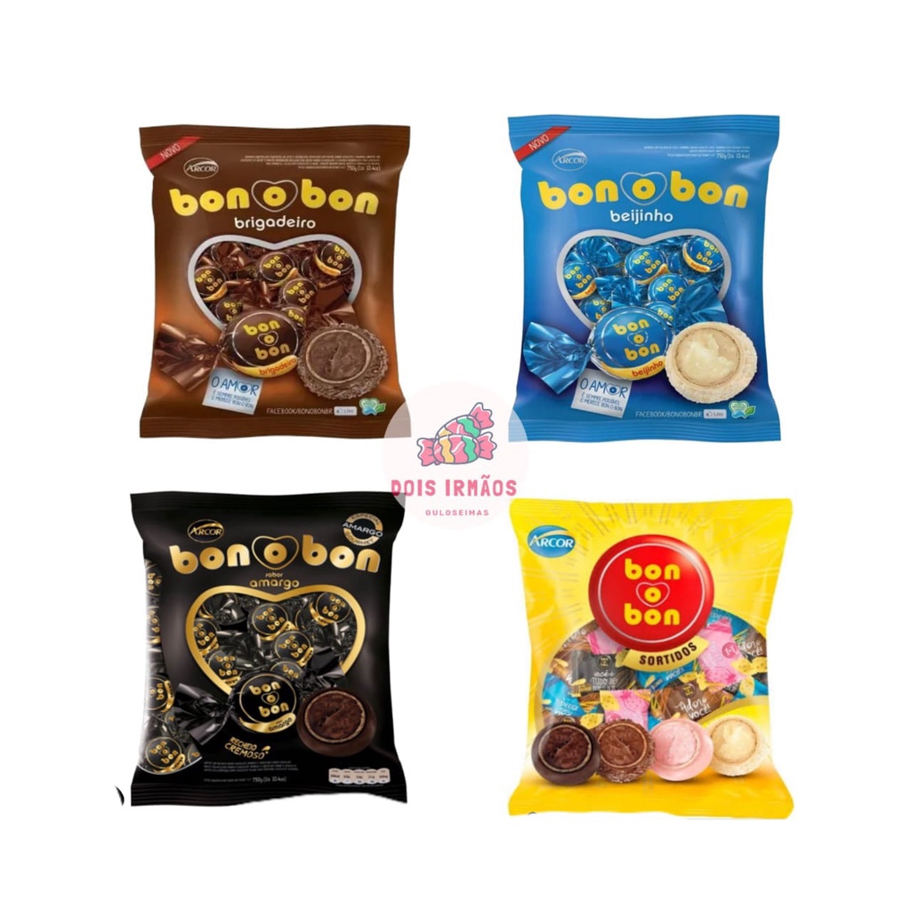 Chocolate Bombom Bon O Bon pacote - C/50 unidades Arcor doces atacado | Shopee Brasil