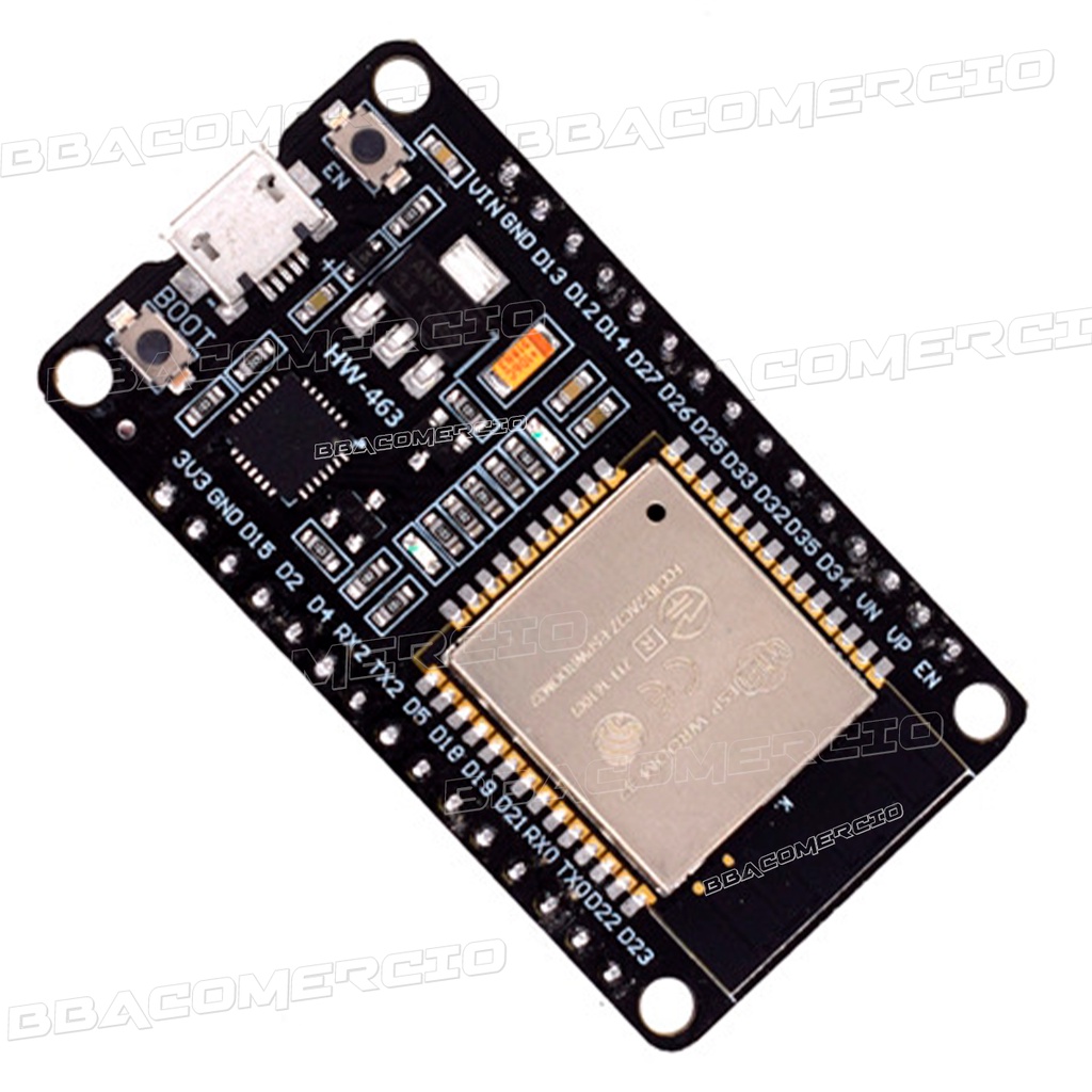 Placa Wifi E Bluetooth Esp32 Doit Devkit Com Esp32 Wroom 32 Shopee Brasil
