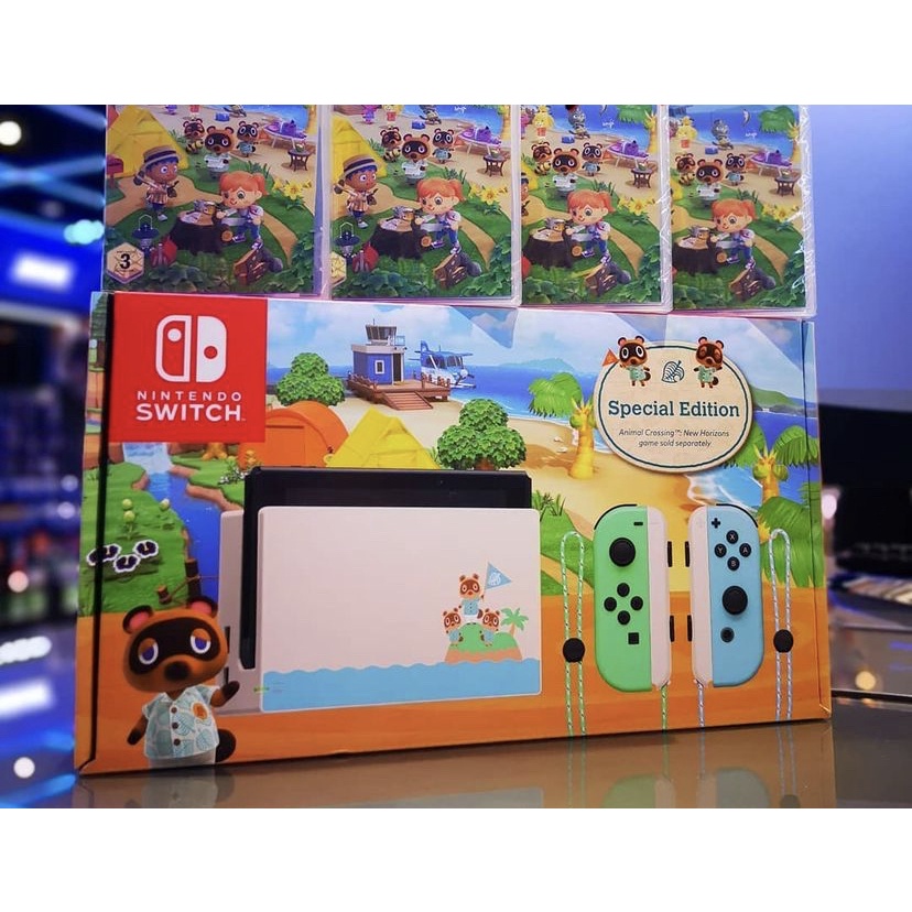 Nova Selado Nintendo Switch Console Original Animal Crossing New ...